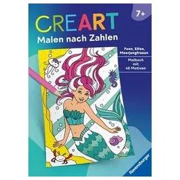 Ravensburger CreArt Malen nach Zahlen ab 7: Feen, Elfen, Meerjungfrauen