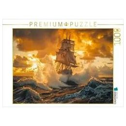Calvendo Puzzle Das Schiff mag sicher im Hafen liegen, aber daf&uuml;r werden Schiffe nicht gebaut 1000 Teile Lege-Gr&ouml;&szlig;e 64x48cm Foto-Puzzle f&uuml;r gl&uuml;cklic
