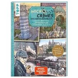 Frechverlag Micro Crimes. Das Krimi-Suchbuch. Sherlock Holmes auf Verfolgungsjagd durch Europa. Finde die Ganoven im Gewimmel der Goldenen 20er