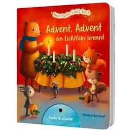 Mein Puste-Licht-Buch: Advent, Advent, ein Lichtlein brennt