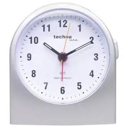 Technoline Techno Line WT 753 Funk Wecker Silber Alarmzeiten 1 Fluoreszierend Zeiger 1 Timerzeit