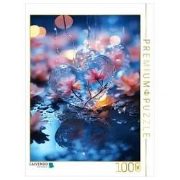 Calvendo Puzzle Blumen-Herz 1000 Teile Lege-Gr&ouml;&szlig;e 64x48cm Foto-Puzzle f&uuml;r gl&uuml;ckliche Stunden