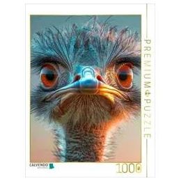 Calvendo Puzzle Strau&szlig; 1000 Teile Lege-Gr&ouml;&szlig;e 64x48cm Foto-Puzzle f&uuml;r gl&uuml;ckliche Stunden
