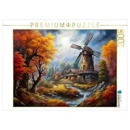 Calvendo Puzzle Windm&uuml;hle im Herbst 2000 Teile Lege-Gr&ouml;&szlig;e 90x67cm Foto-Puzzle f&uuml;r gl&uuml;ckliche Stunden