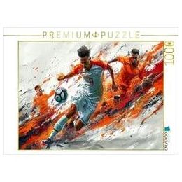 Calvendo Puzzle Fu&szlig;ball, Spiel nach vorn 1000 Teile Lege-Gr&ouml;&szlig;e 64x48cm Foto-Puzzle f&uuml;r gl&uuml;ckliche Stunden