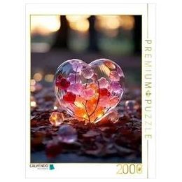 Calvendo Puzzle Glas-Herz 2000 Teile Lege-Gr&ouml;&szlig;e 90x67cm Foto-Puzzle f&uuml;r gl&uuml;ckliche Stunden