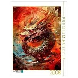 Calvendo Puzzle Chinesischer Drache 2000 Teile Lege-Gr&ouml;&szlig;e 90x67cm Foto-Puzzle f&uuml;r gl&uuml;ckliche Stunden