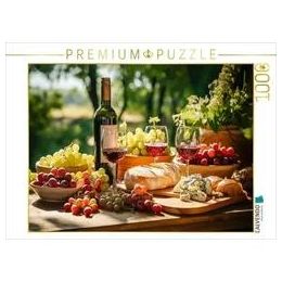 Calvendo Puzzle Ein Klassiker - s&uuml;&szlig;e Trauben und K&auml;se 1000 Teile Lege-Gr&ouml;&szlig;e 64x48cm Foto-Puzzle f&uuml;r gl&uuml;ckliche Stunden