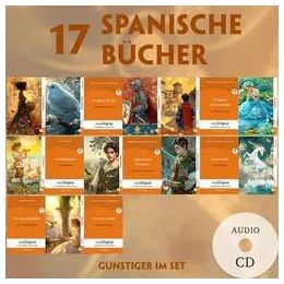 17 spanische B&uuml;cher (17 B&uuml;cher + Audio-CDs) - Frank-Lesemethode - Kommentierte zweisprachige Ausgabe Spanisch-Deutsch