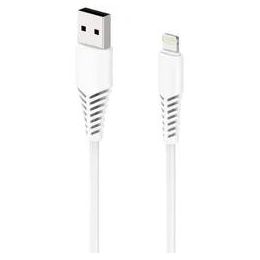 2GO USB-Kabel Apple Lightning Stecker, USB-A Stecker 1.00m Wei&szlig; 797288