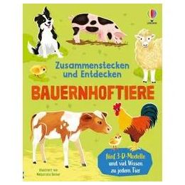 USBORNE Zusammenstecken und Entdecken: Bauernhoftiere