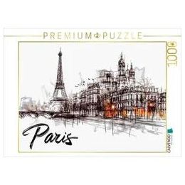 Calvendo Puzzle Paris 1000 Teile Lege-Gr&ouml;&szlig;e 64x48cm Foto-Puzzle f&uuml;r gl&uuml;ckliche Stunden