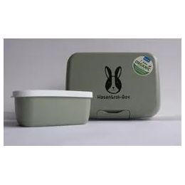tausendkind Brotdose HASENBROT-BOX 3-teilig in organic green/weiss