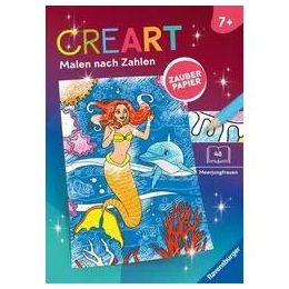 Ravensburger CreArt Malen nach Zahlen ab 7 Zauberpapier - Meerjungfrauen