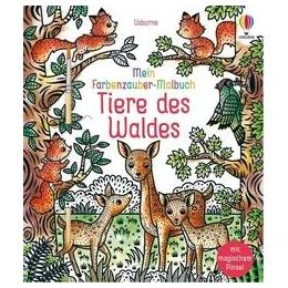 USBORNE Mein Farbenzauber-Malbuch: Tiere des Waldes