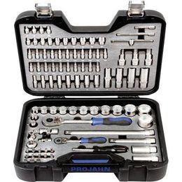Projahn Industrie-Steckschl&uuml;sselkoffer, Gr&ouml;&szlig;e 1/4" und 1/2", 91-tlg.