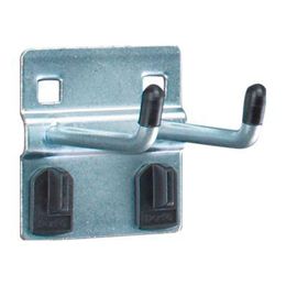 Bott Doppelhaken mit breiter Grundplatte, &Oslash; 6 x T 50 mm, 5 St&uuml;ck