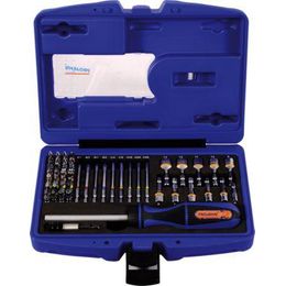 Universal Color-Bit-Box Projahn, 1/4" Gr&ouml;&szlig;e, mit Ratschenschraubendreher, 60-tlg.
