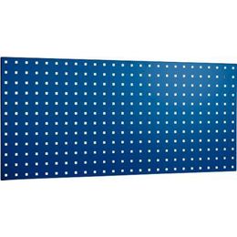 Lochplatte, zur Montage, 991 x 457 mm, enzianblau RAL 5010