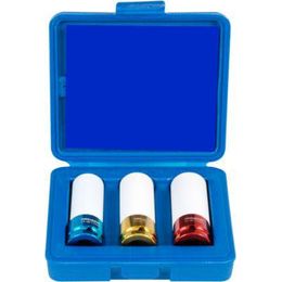 Schlag-Steckschl&uuml;ssel-Set Projahn, f. Leichtmetallfelgen, metrisch, 12,5 1/2", &oslash; 17-21 mm