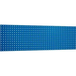 Lochplatte, zur Montage, 1486 x 457 mm, enzianblau RAL 5010