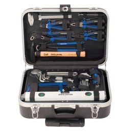 Werkzeugtrolley Projahn proficraft, 1/4", 130-tlg., ABS-Kunststoff, mit Teleskopgriff, abschlie&szlig;bar, schwarz