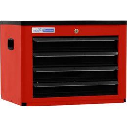 ADB Werkzeugtruhe BASIC, H 450 x B 600 x T 440 mm, 4 Schubladen, rot