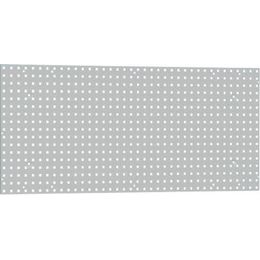 Lochplatte, zum Einh&auml;ngen, 1950 x 900 mm, lichtgrau RAL 7035