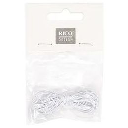 Rico Design Hutgummiband Weiss, 1 mm