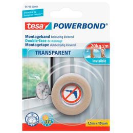 Doppelseitiges Klebeband Tesa Powerbond&reg; Transparent