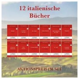 12 italienische B&uuml;cher (B&uuml;cher + Audio-Online) - Lesemethode von Ilya Frank