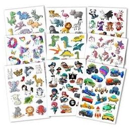 150 hautfreundliche Kindertattoos &ndash; Thema: Bunter Mix