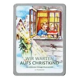 Wir warten aufs Christkind Postkarte VE 20