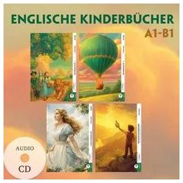 Englische Kinderb&uuml;cher A1-B1 (4 B&uuml;cher + 4 Audio-CDs)