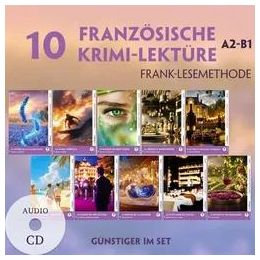 10 Franz&ouml;sische Krimi-Lekt&uuml;re A2-B1 (10 B&uuml;cher + 10 Audio-CDs)