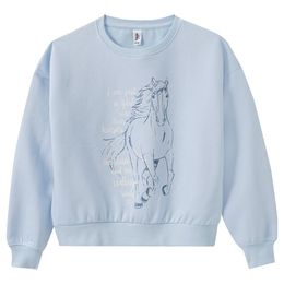 Yigga M&auml;dchen Sweatshirt mit Pferde-Print