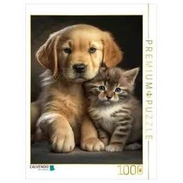 Calvendo Puzzle Beste Freunde 1000 Teile Lege-Gr&ouml;&szlig;e 64x48cm Foto-Puzzle f&uuml;r gl&uuml;ckliche Stunden