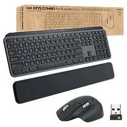 Logitech Business Gen 2 Tastatur und Maus Kabellos QWERTZ mit Bluetooth Graphit 920-010926
