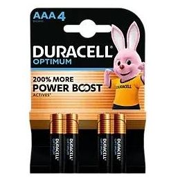 Duracell Batterien Optimum AAA 1,5 V 4 St&uuml;ck