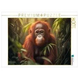 Calvendo Puzzle Orang-Utan in seinem Zuhause 1000 Teile Lege-Gr&ouml;&szlig;e 64x48cm Foto-Puzzle f&uuml;r gl&uuml;ckliche Stunden