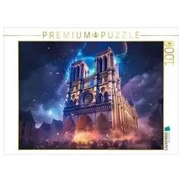 Calvendo Puzzle Notre-Dame de Paris 1000 Teile Lege-Gr&ouml;&szlig;e 64x48cm Foto-Puzzle f&uuml;r gl&uuml;ckliche Stunden