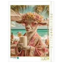 Calvendo Puzzle Sonne und Milchshake - Urlaub deluxe 1000 Teile Lege-Gr&ouml;&szlig;e 64x48cm Foto-Puzzle f&uuml;r gl&uuml;ckliche Stunden