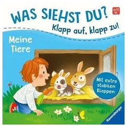 Ravensburger Was siehst du? Klapp auf, klapp zu! Meine Tiere