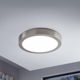 Eglo connect Fueva-C Deckenlampe rund 30cm nickel