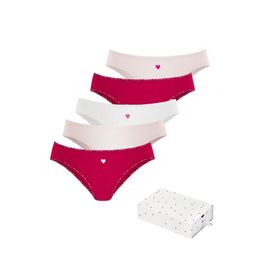 Lascana Jazz-Pants Slips 'Geschenk Box' mehrfarbig Gr. 40/42 f&uuml;r Damen. Mit Print, Spitze. K&ouml;rpernah. Nachhaltig.