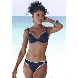 Vivance Bikini-Hose 'Lorena' schwarz Gr. 36. Mit Kontrastbesatz. Nachhaltig.