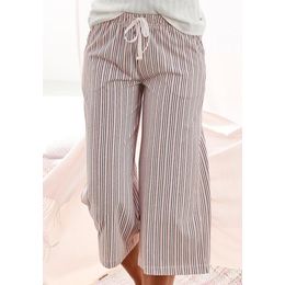 s.Oliver Pyjamahose mehrfarbig Gr. 36/38 f&uuml;r Damen. Mit Allover-Druck. Bequem. Nachhaltig.