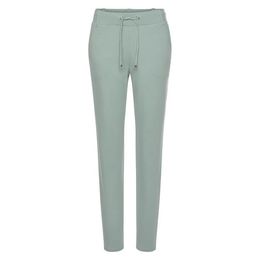 Lascana Jogger Pants gr&uuml;n Gr. 34 f&uuml;r Damen. Mit Bindeband, Kontraststreifen. Basic