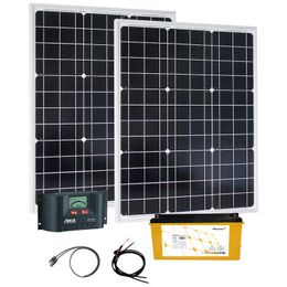 Phaesun Solarmodul &raquo;Energy Generation Kit Solar Rise&laquo; 50 W schwarz Inklusive 1,5 Meter Batteriekabel