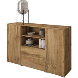OTTO home Sideboard &raquo;PARIS&laquo; 1 Stk. tlg. Moderne 140cm breite grifflose Kommode, vielseitig einsetzbar beige